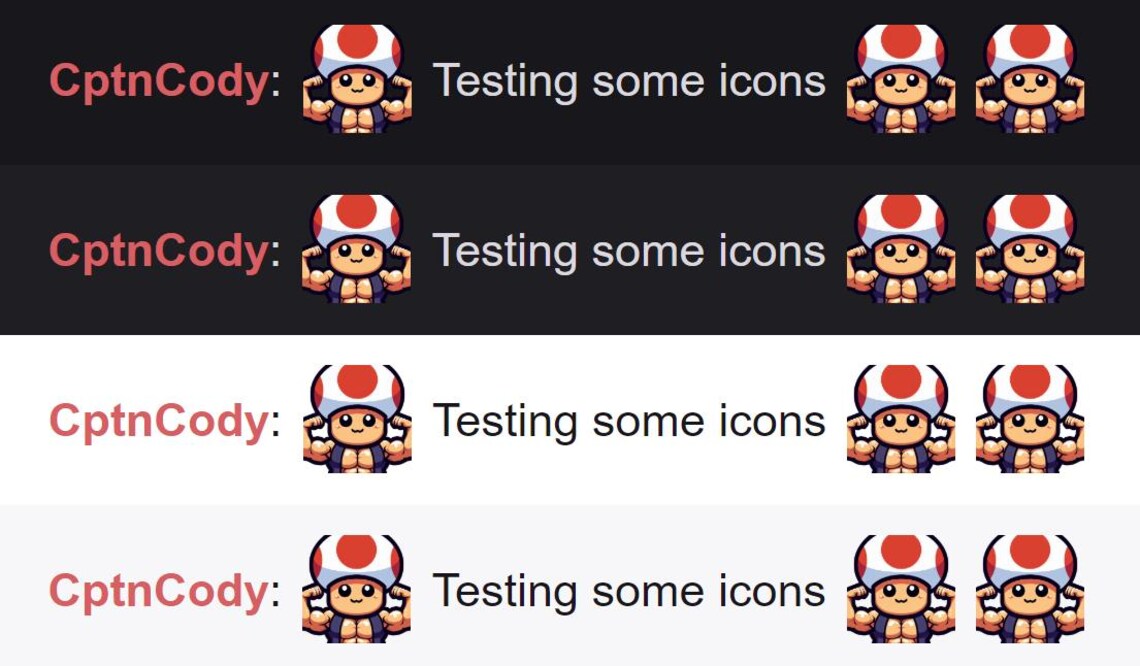 Toad Muscle Emote | Funny Mario Gym Icon for Twitch & Discord - Etsy