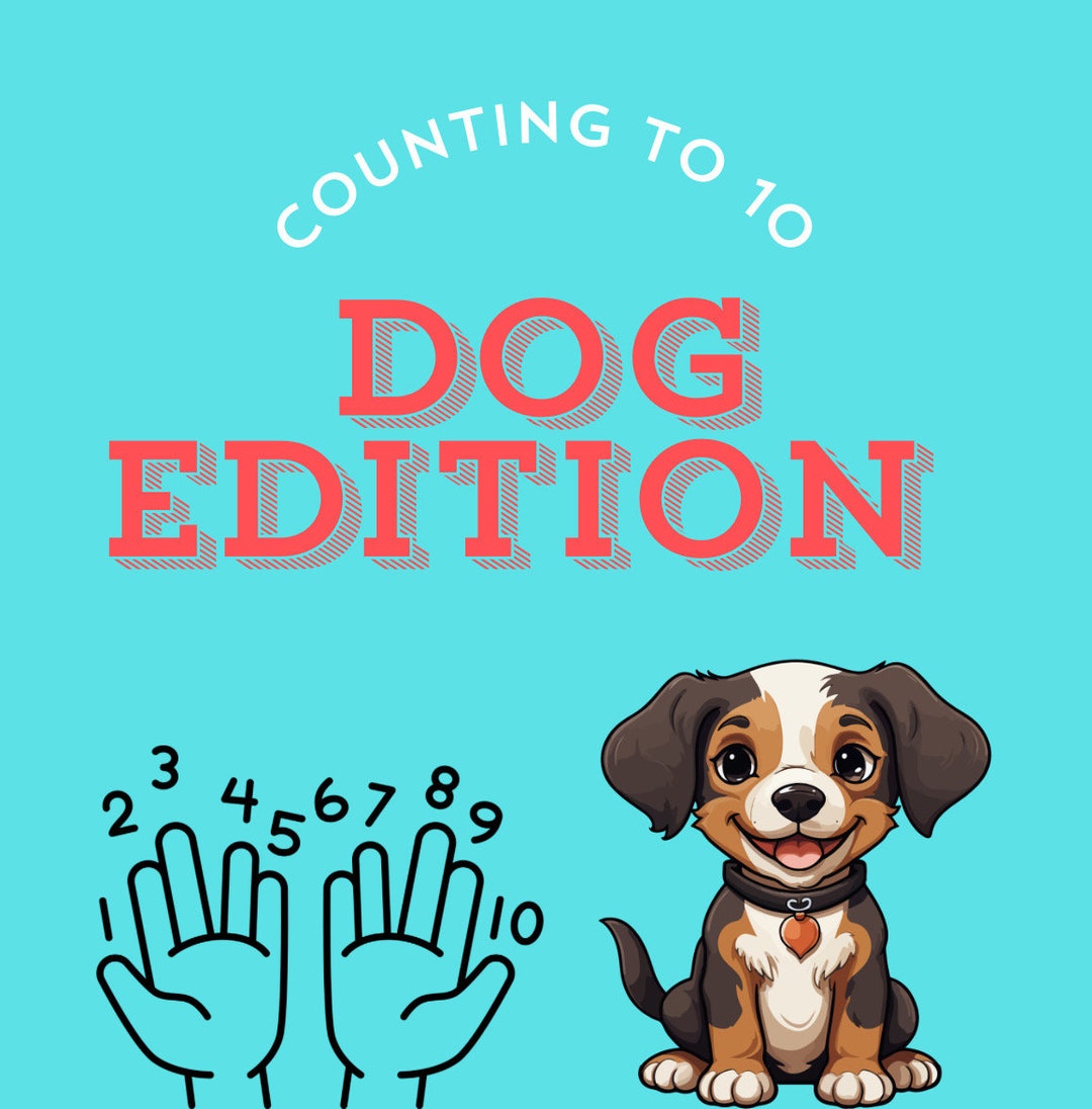 Dog Counting Activity: Printable Coloring Pages (digital Download) - Etsy
