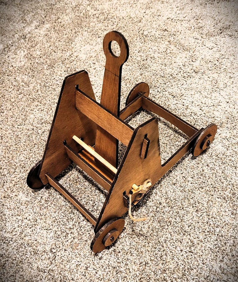 Toy Catapult, DIY Catapult, STEM Catapult, Catapult Kit, Wooden Toy ...