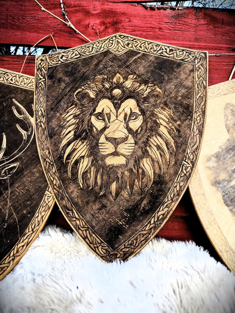 Wooden Shield, Custom Wood Shield, Laser Engraved Shield, Custom Coat ...
