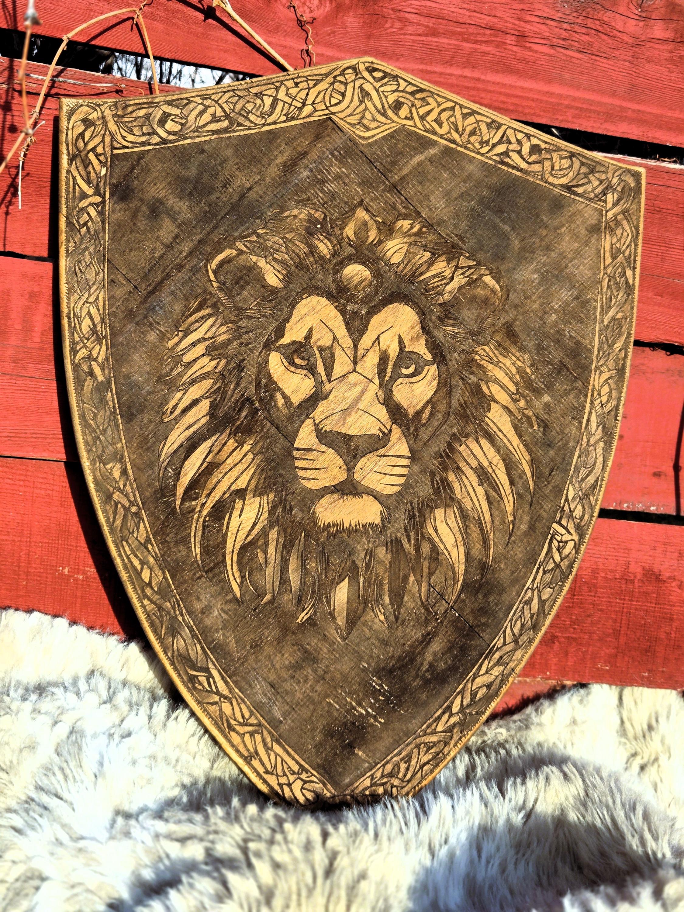 Wood Shield, Custom Wood Shield, Laser Engraved Shield, Custom Coat of ...