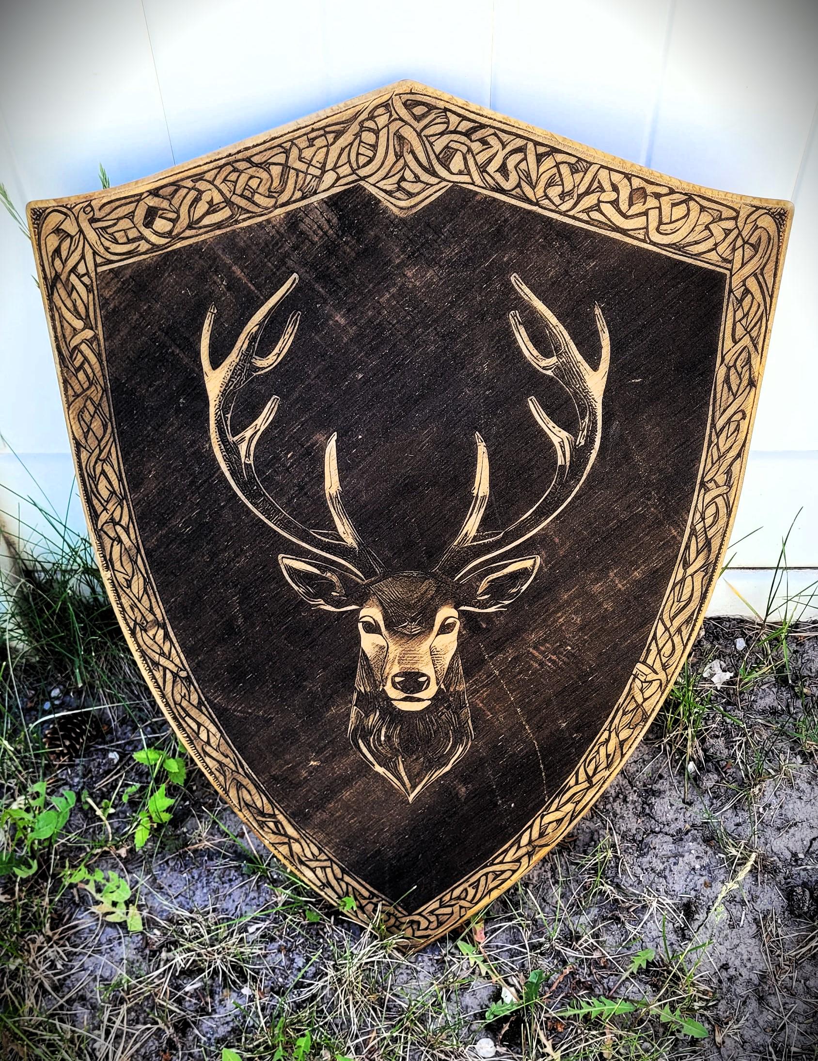 Wood Shield, Custom Wood Shield, Laser Engraved Shield, Custom Coat of ...
