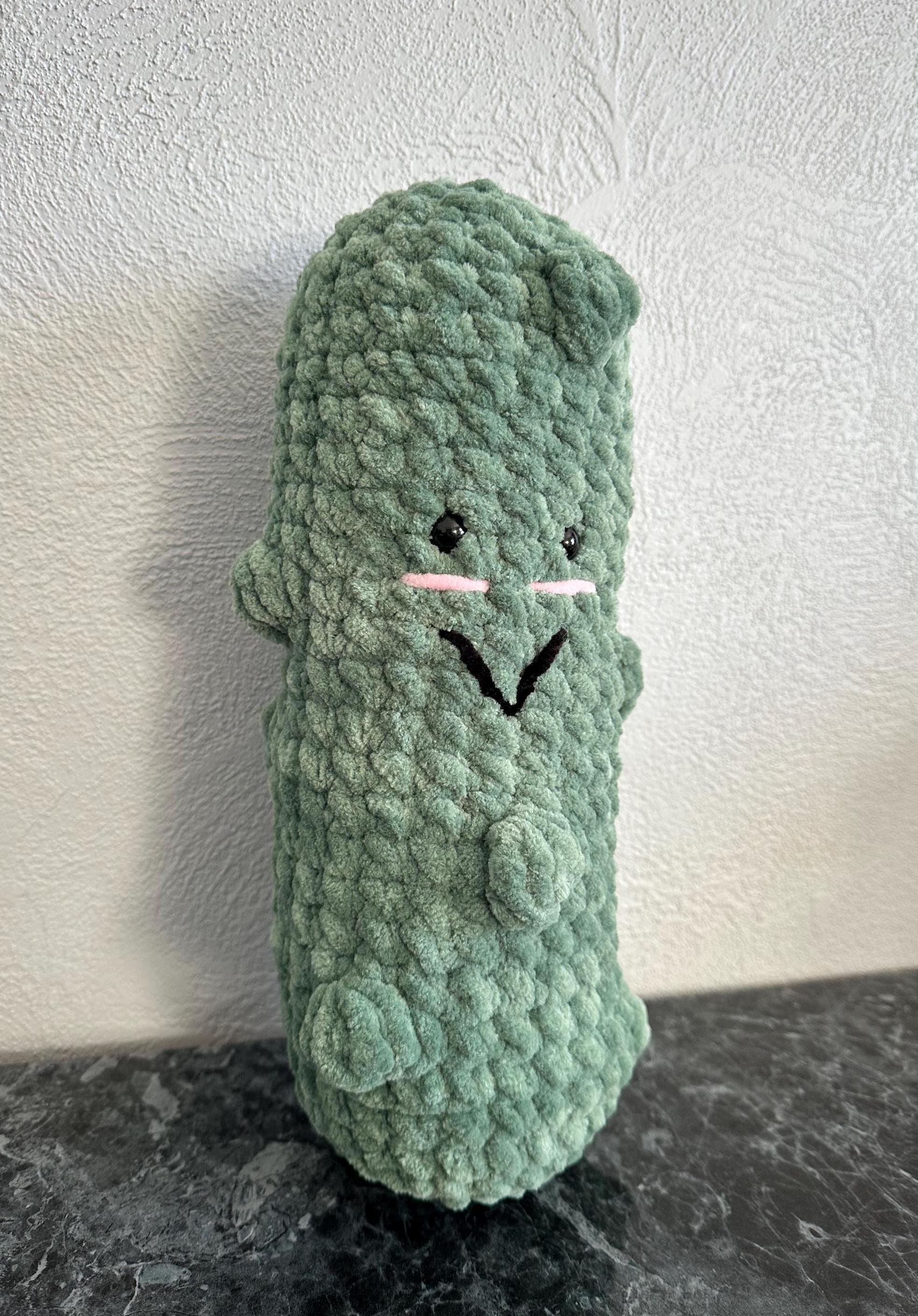 Jumbo Pickle Plushie Stuffed Amigurumi - Etsy