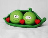 Items similar to Just Two Peas in a Pod Wedding Cake Topper on Etsy