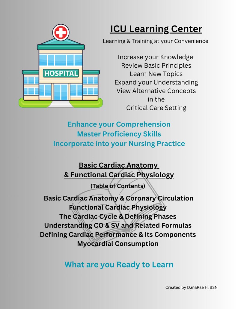 Basic Cardiac Anatomy - Functional Cardiac Physiology, Cardiac ...