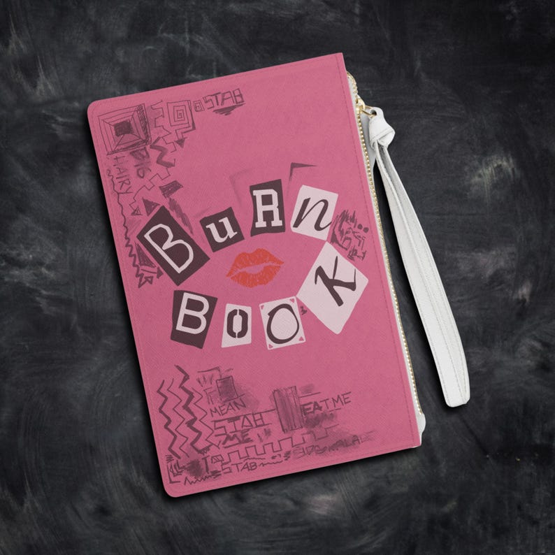 Mean Girls Burn Book Clutch Purse Mean Girls Halloween Costume ...