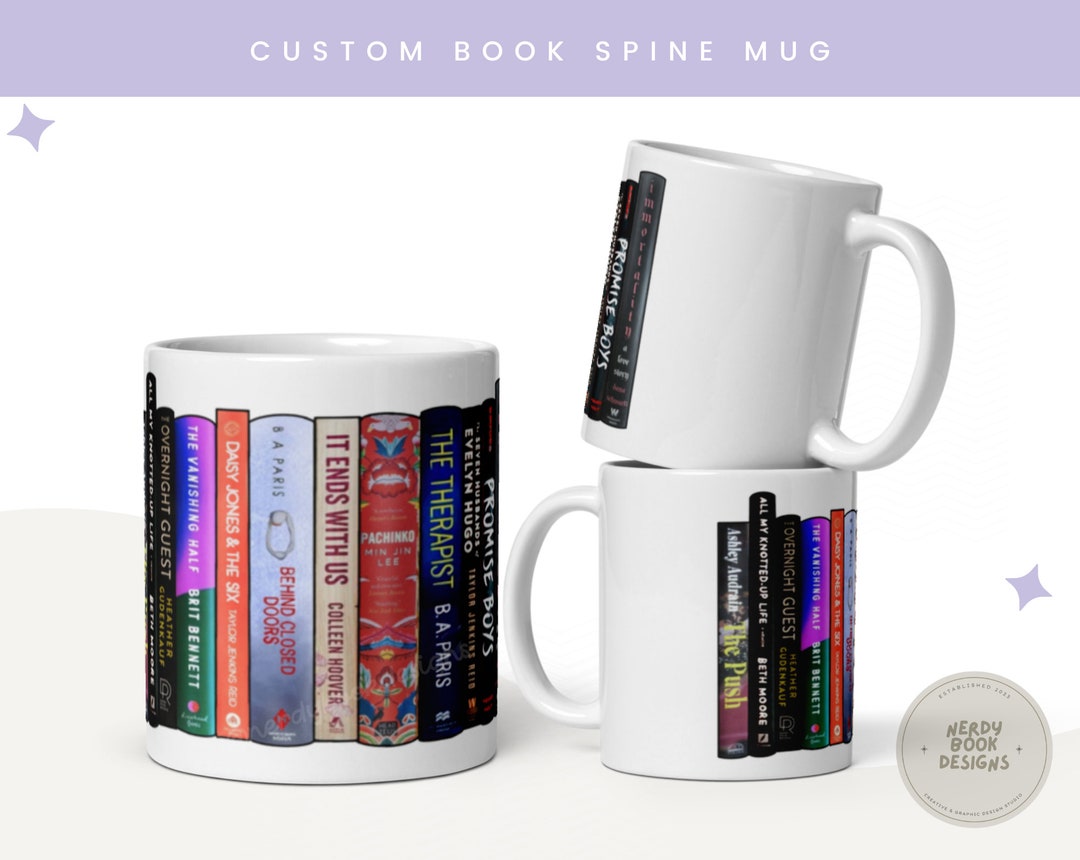 Custom Mug for Book Lovers Choose Your Own Books Customizable up to 15 ...
