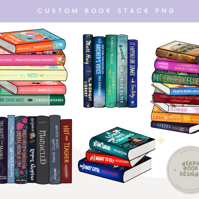 Book Stack - Etsy