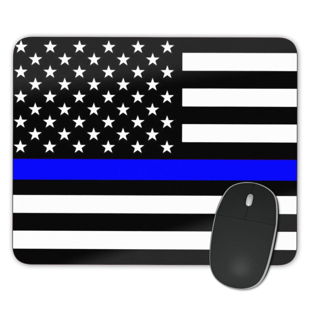 Thin Blue Line Flag Mouse Pad Mat Support Police Law Enforcement - Etsy
