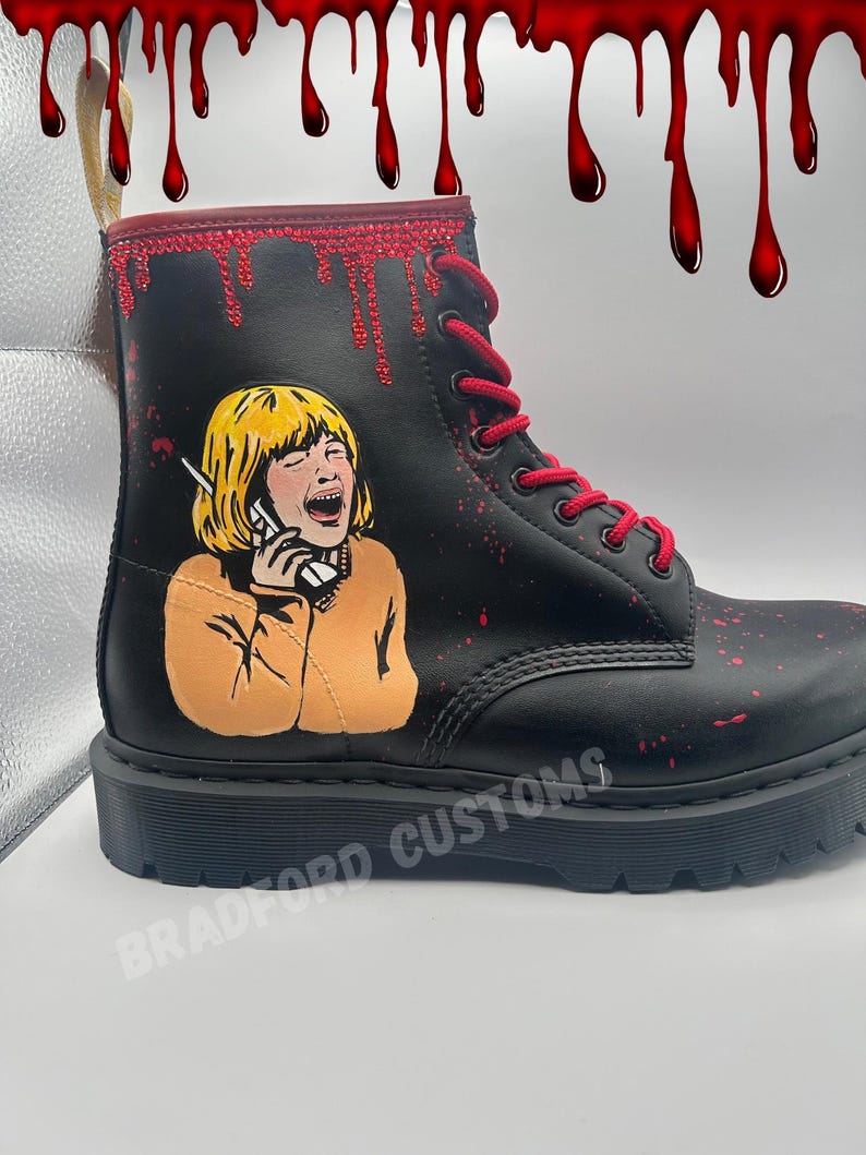 Custom Scream Doc Martens - Etsy