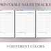 Printable Fillable Sales Tracker, Simple Sales Page, Small Business ...