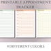 Printable Fillable Appointment Tracker Pdf Small Business Appointment ...