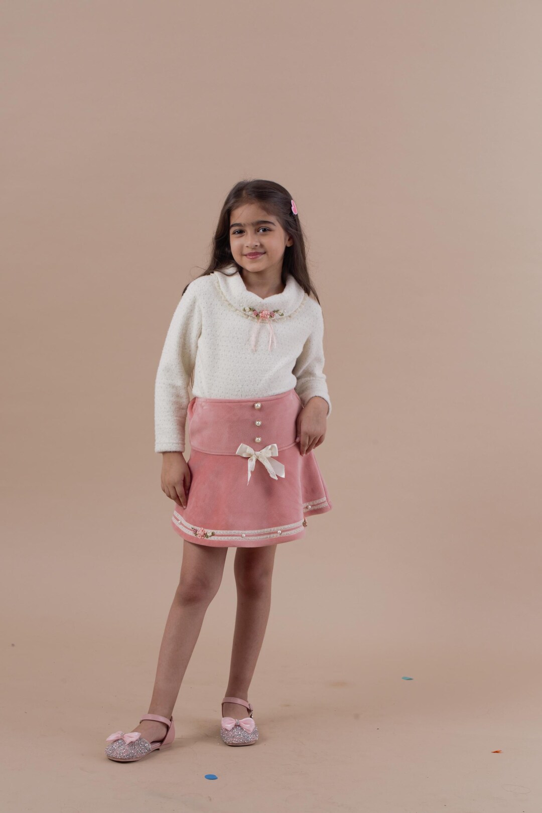 2 PIECE Set, Girls Outfit Sets, Girls Winterwear, Girls Skirt Set ...