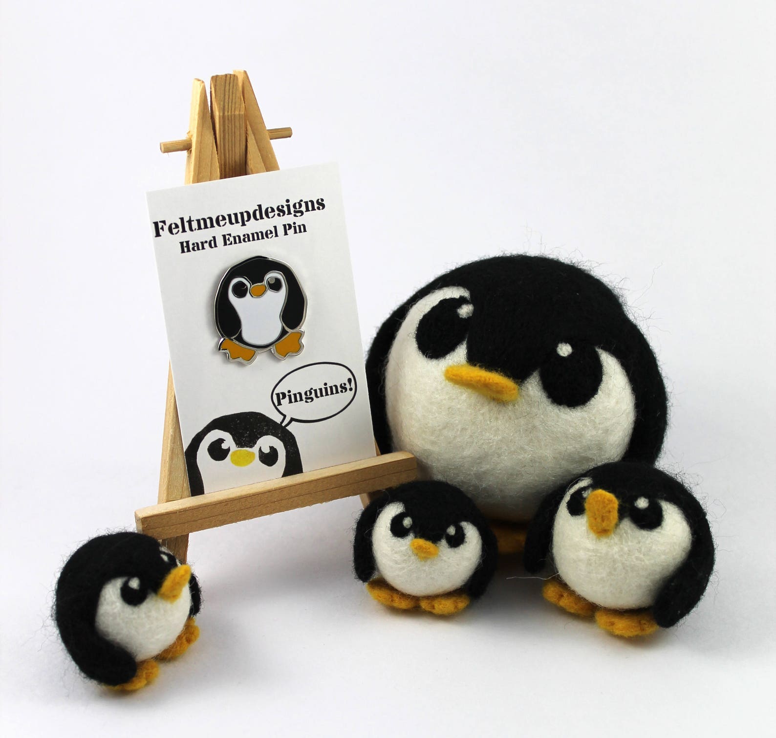 Penguin Pin Enamel Penguin Pin Penguin Badge Cute Pin | Etsy