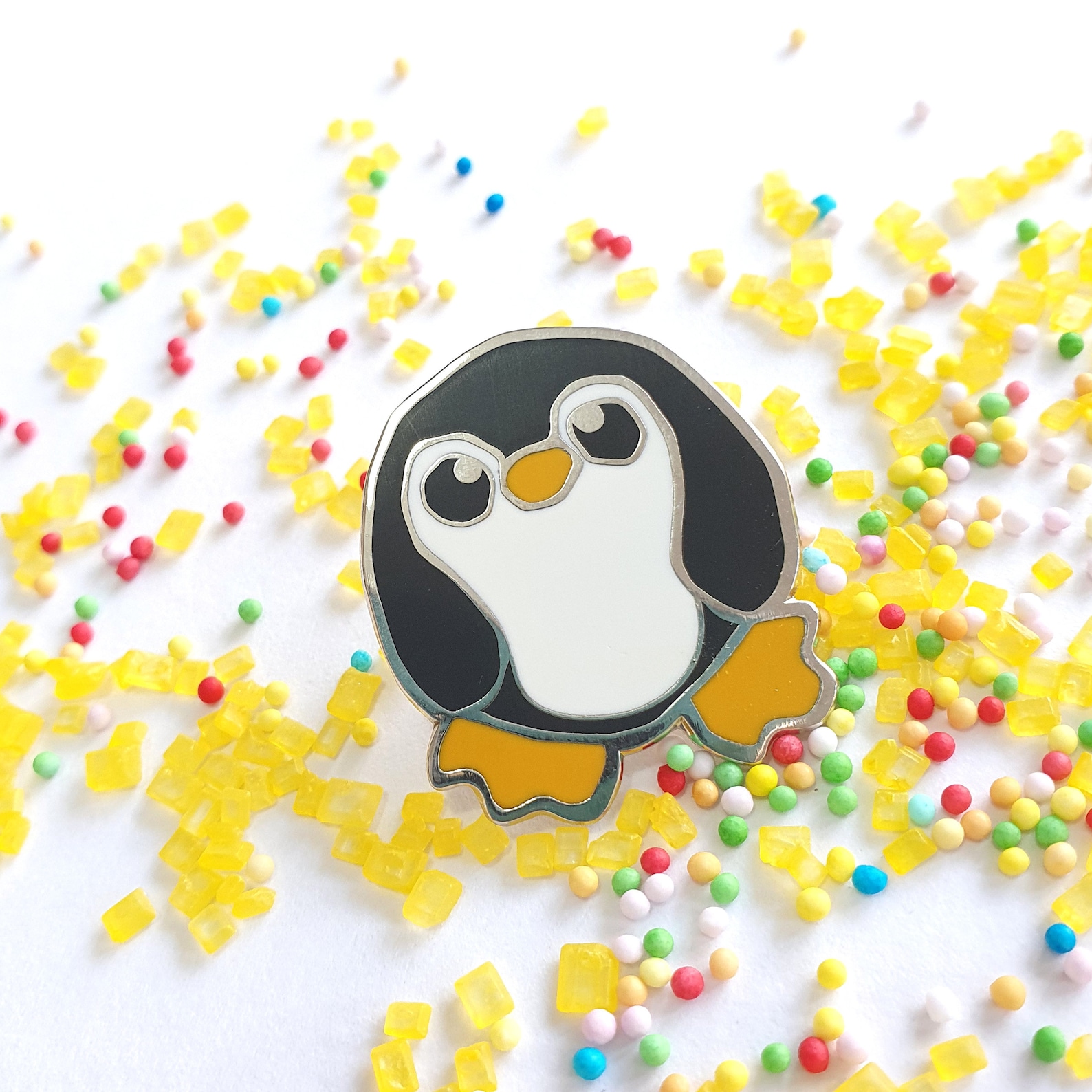 Penguin Pin Enamel Penguin Pin Penguin Badge Cute Pin - Etsy Canada