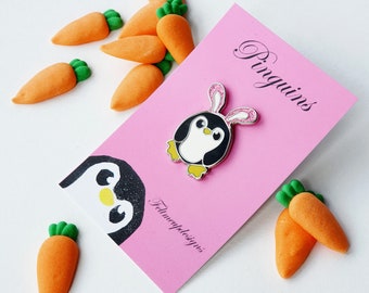 Penguin Enamel Pin Badge - Etsy