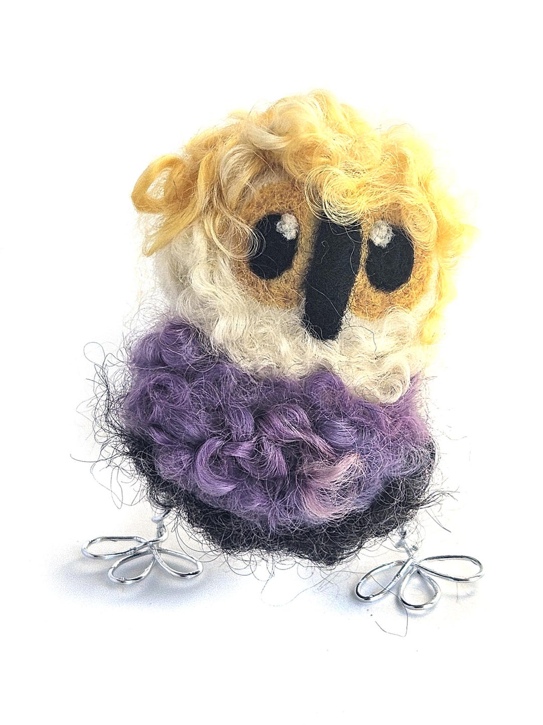 Nonbinary Flag Owl, Non-binary Pride Owl, NB Owl, Enby Owl Needle Felted Bird - Etsy