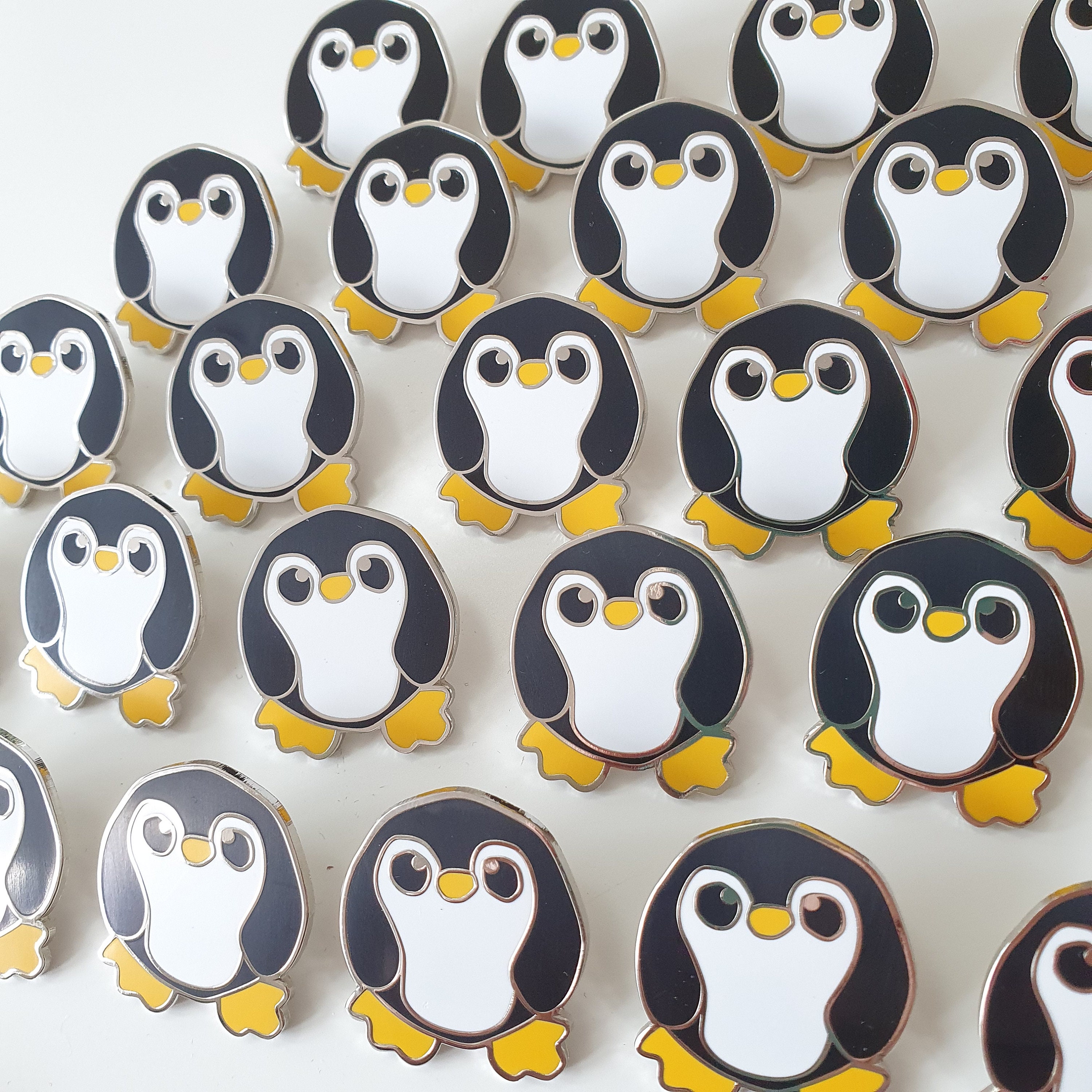 Penguin Pin, Enamel Penguin Pin, Penguin Badge, Cute Pin, Lapel Pin ...