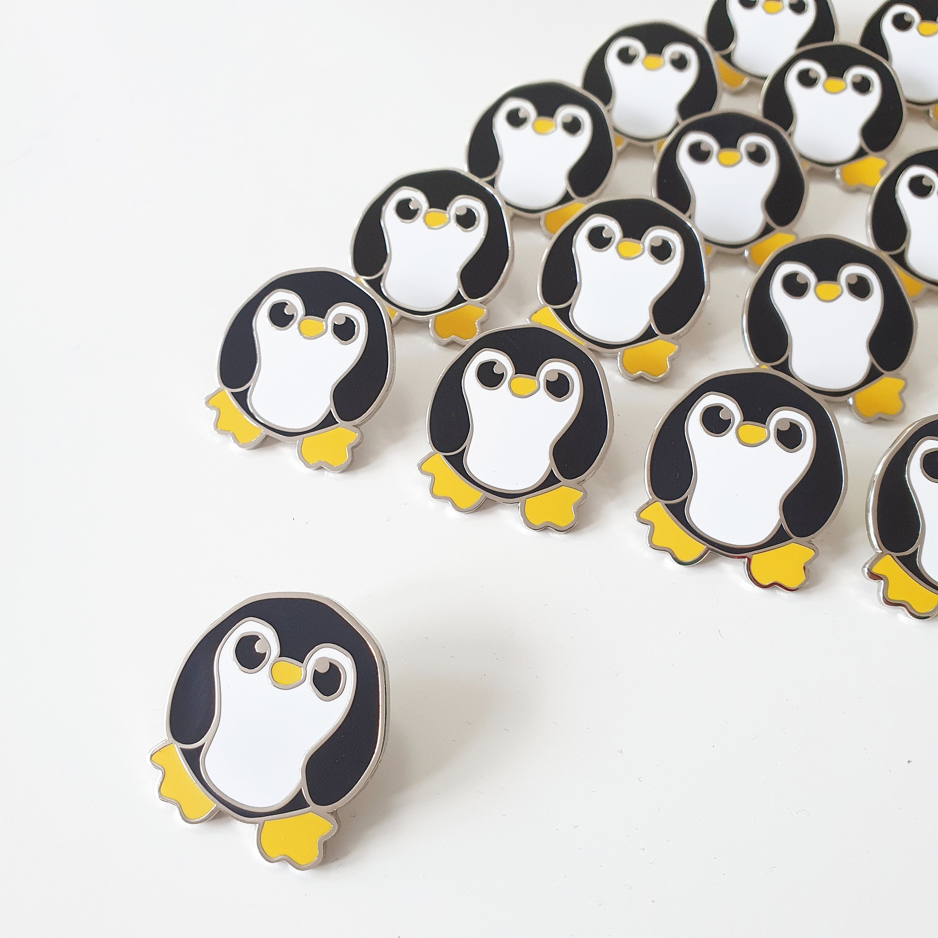 Penguin Pin, Enamel Penguin Pin, Penguin Badge, Cute Pin, Lapel Pin ...