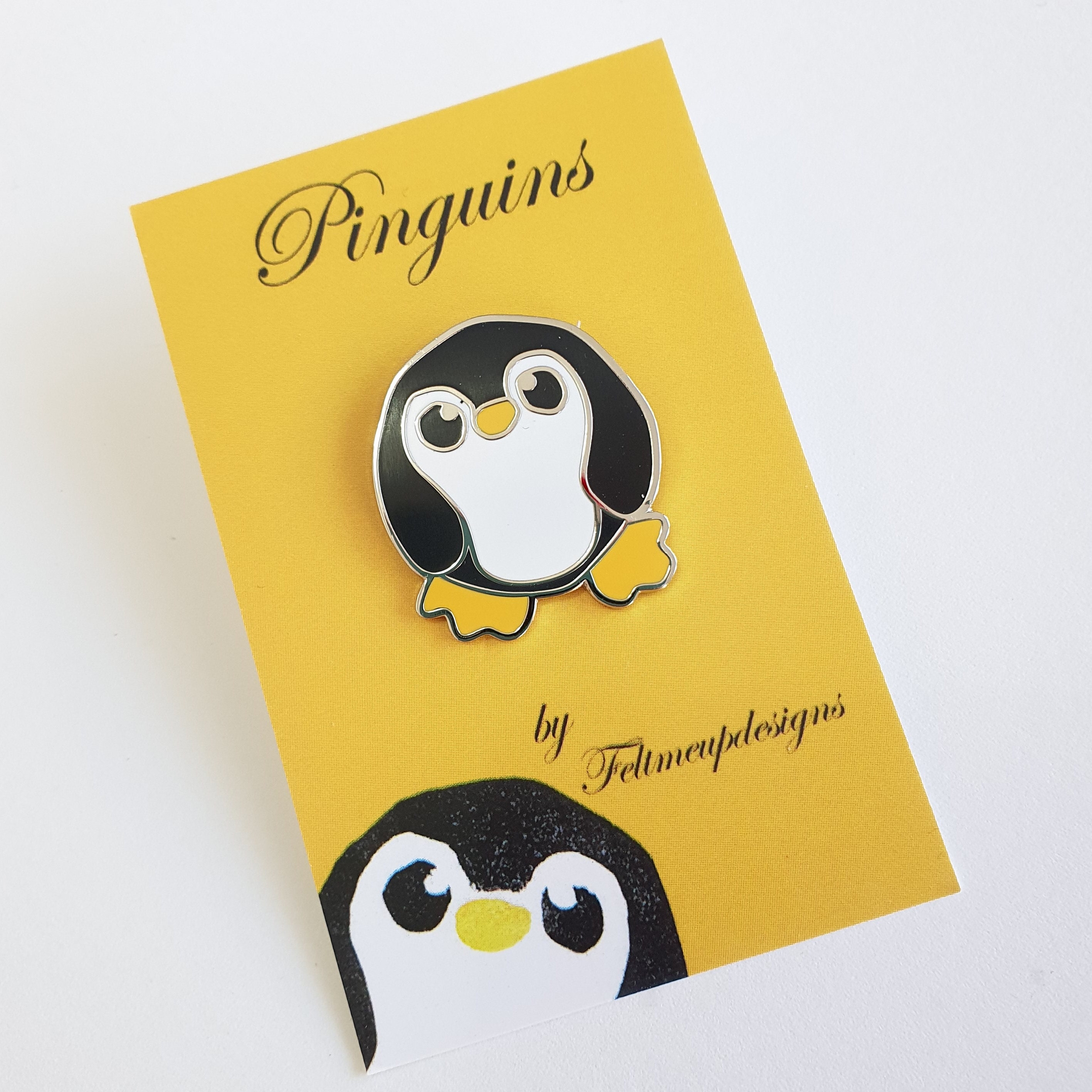 Penguin Pin, Enamel Penguin Pin, Penguin Badge, Cute Pin, Lapel Pin ...
