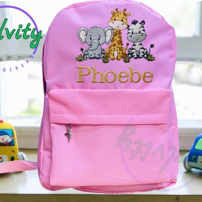 Embroidered Backpack - Etsy