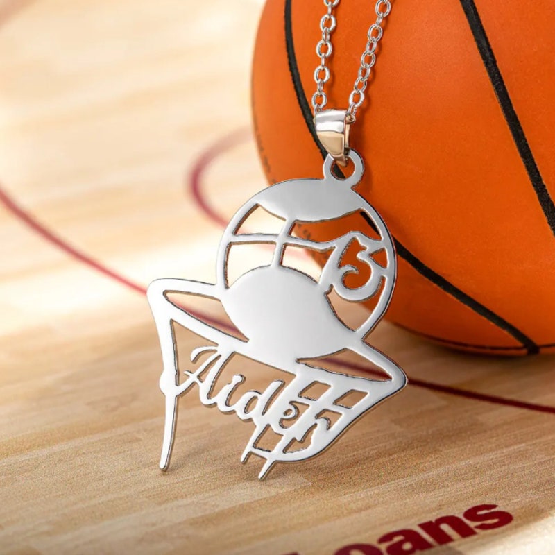 Basketball Necklace - Etsy