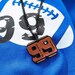 Custom Initial & Number Football Necklace, Personalized Sports Jewelry ...