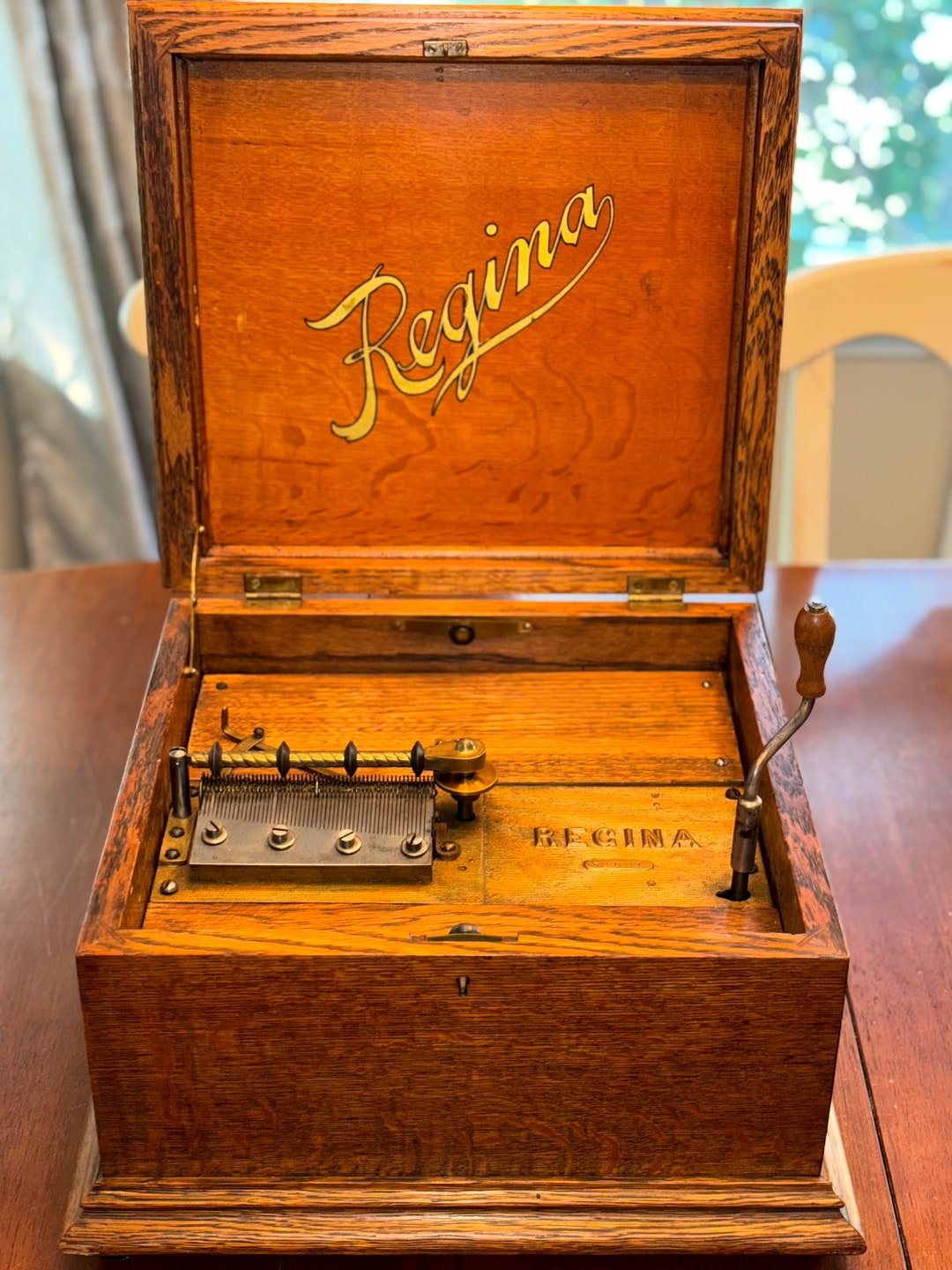Antique Regina Music Box - Etsy