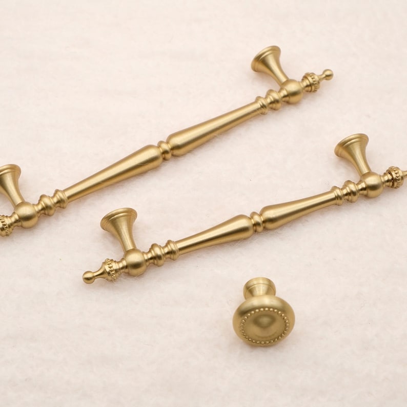 Aged Brass Handles Kitchen Pulls Kitchen Drawer Pull Antique Cabinet ...