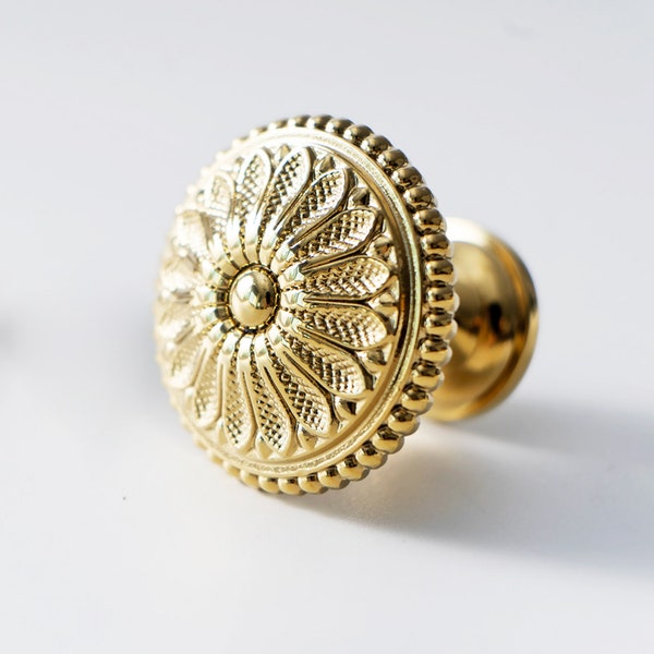 Antique Gold Knobs - Etsy UK