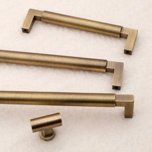 Antique Brass Door Handles Aged Brass Handles Antique Gold Cabinet Pulls Kitchen Cabinet Pulls ...