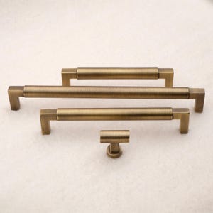 Antique Brass Door Handles Aged Brass Handles Antique Gold Cabinet Pulls Kitchen Cabinet Pulls ...