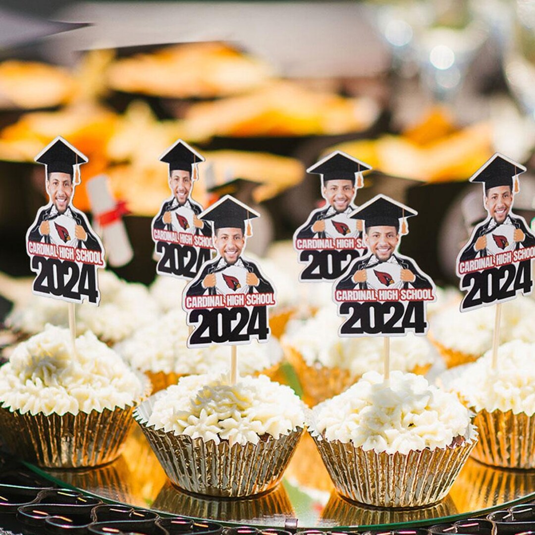 Personalized Funny Graduation Cupcake Toppers, Graduation Decor ...