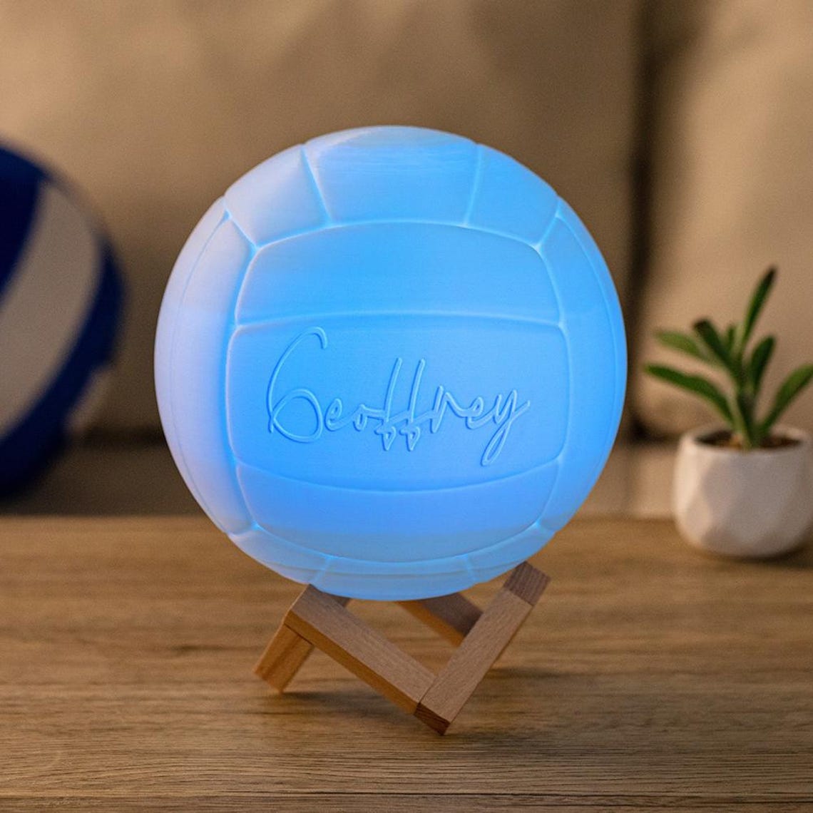 Personalized Volleyball Night Lamp, Night Light, Personalized Gift ...
