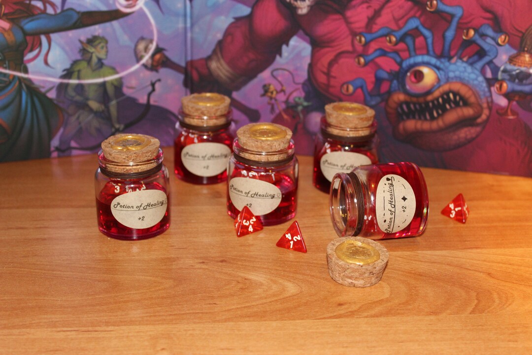 Healing Potion, Dice for Dungeons and Dragons, Potion of Healing - Etsy