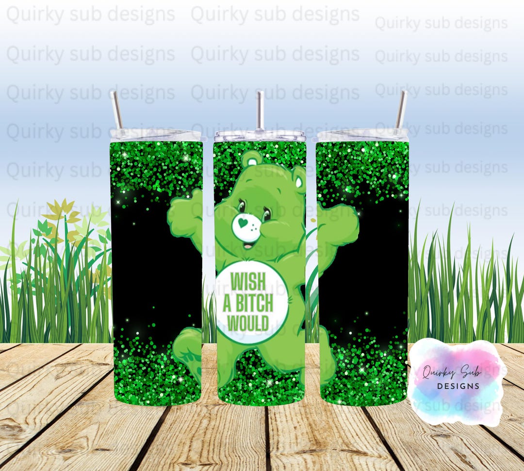 Swear Bear Tumbler Wrap, 20oz, Sublimation, Png, Digital Download ...