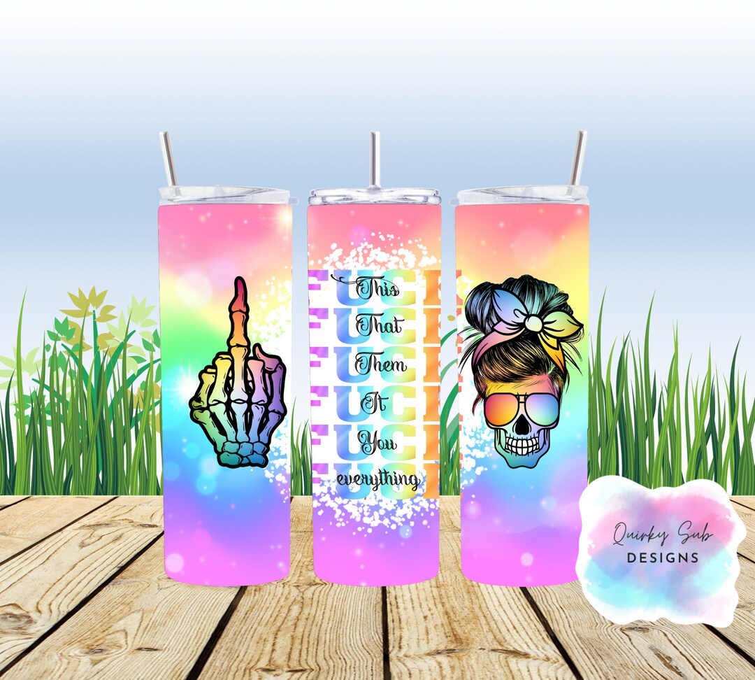 Skeleton Swear 20oz Tumbler Wrap, Png, Sublimation, Digital Download - Etsy