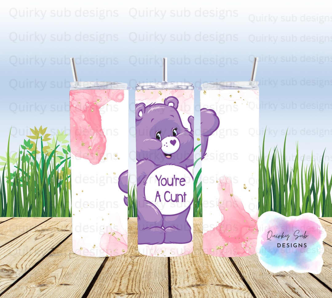 Swear Bear Tumbler Wrap, 20oz, Sublimation, Png, Digital Download ...