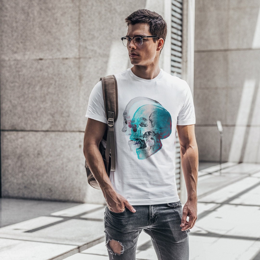 Skull Phases Graphic T-shirt - Etsy