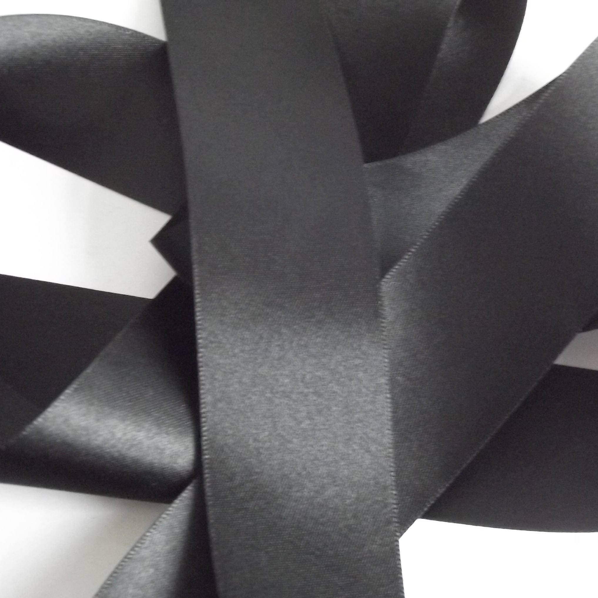 Cinta negra cintas de doble satén negro cinta Berisfords | Etsy