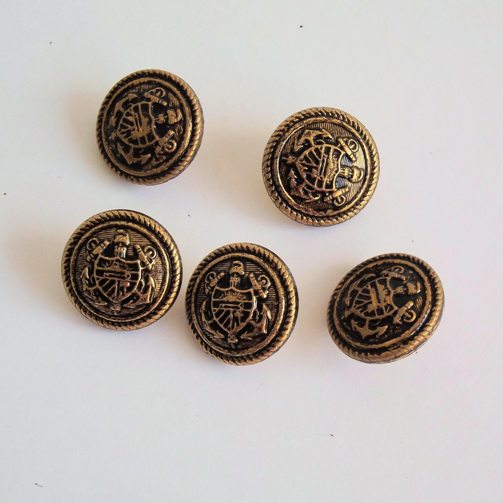 Metal Buttons X 2 Metal Blazer Shank Buttons 19mm Buttons - Etsy UK
