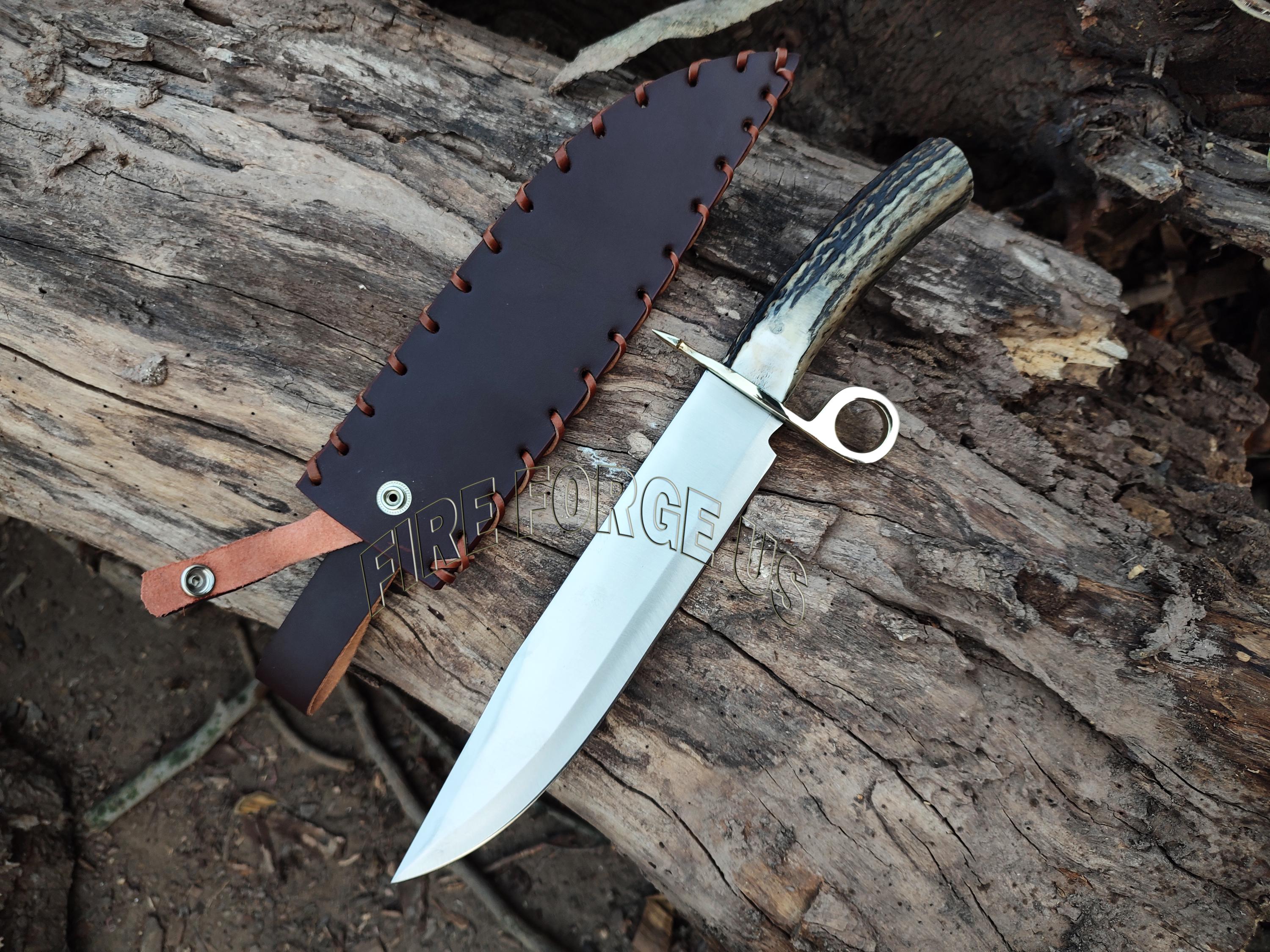 Tombstone Ring Guard Replica Movie Knife 15" | Hand Forged Bowie Knife ...