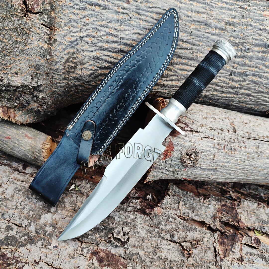 Predator Movie Knife 14.5 Spring Steel 5160 Blade Premium Quality Bowie ...