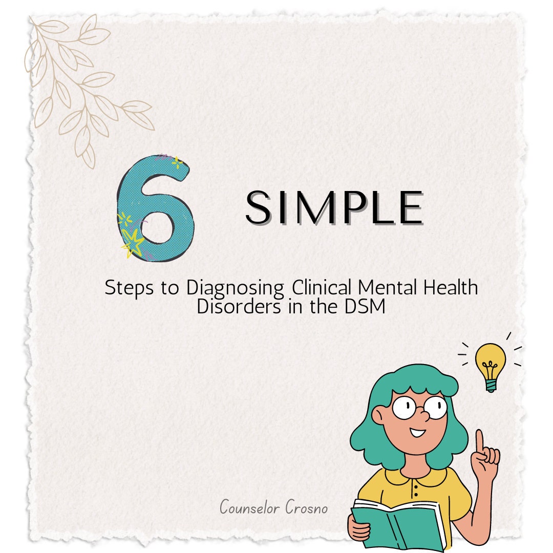 DSM Diagnostic Steps: How to Reach a Diagnosis PRINTABLE - Etsy