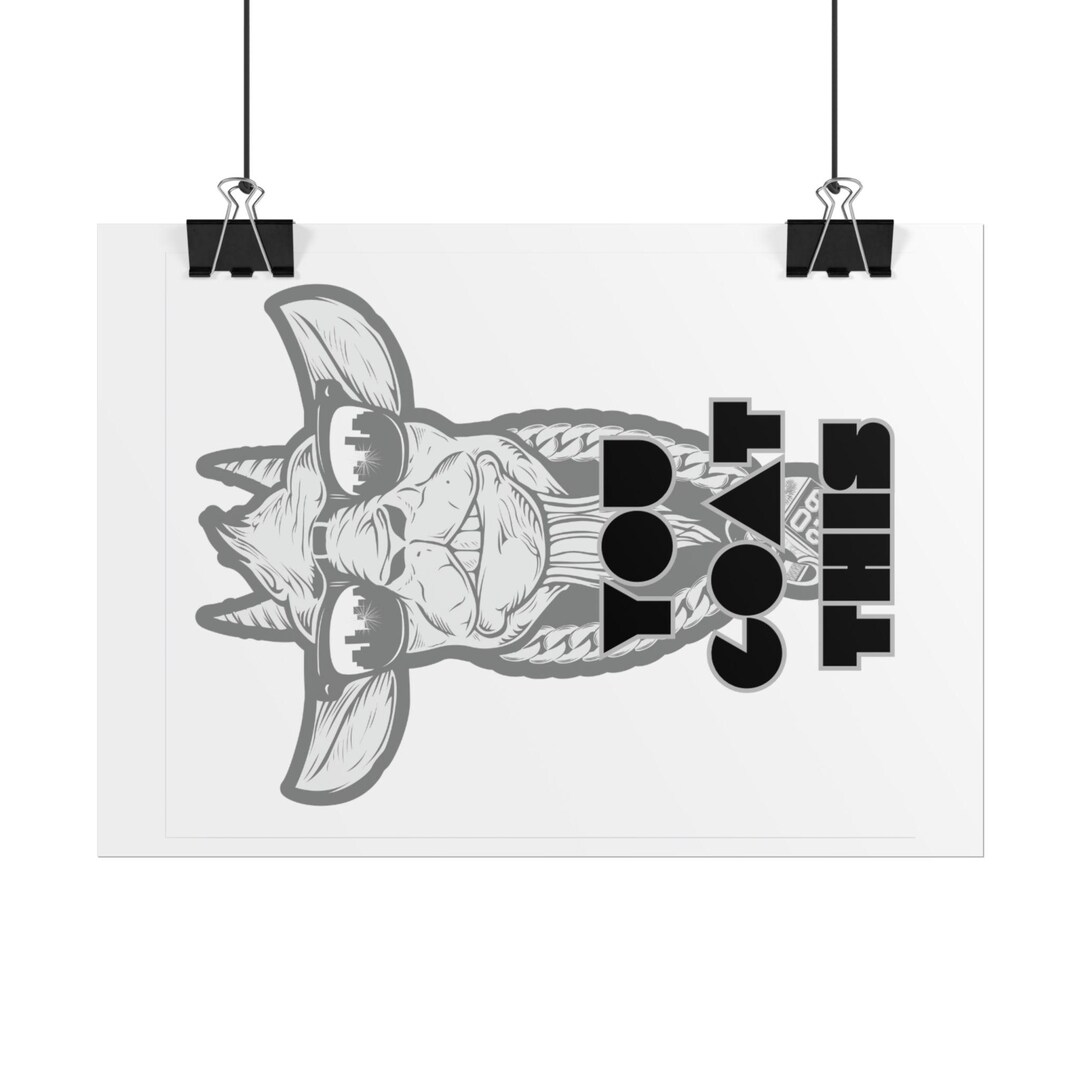 Goat Poster, Inspirational Animal Wall Art, Funny Quote Print ...