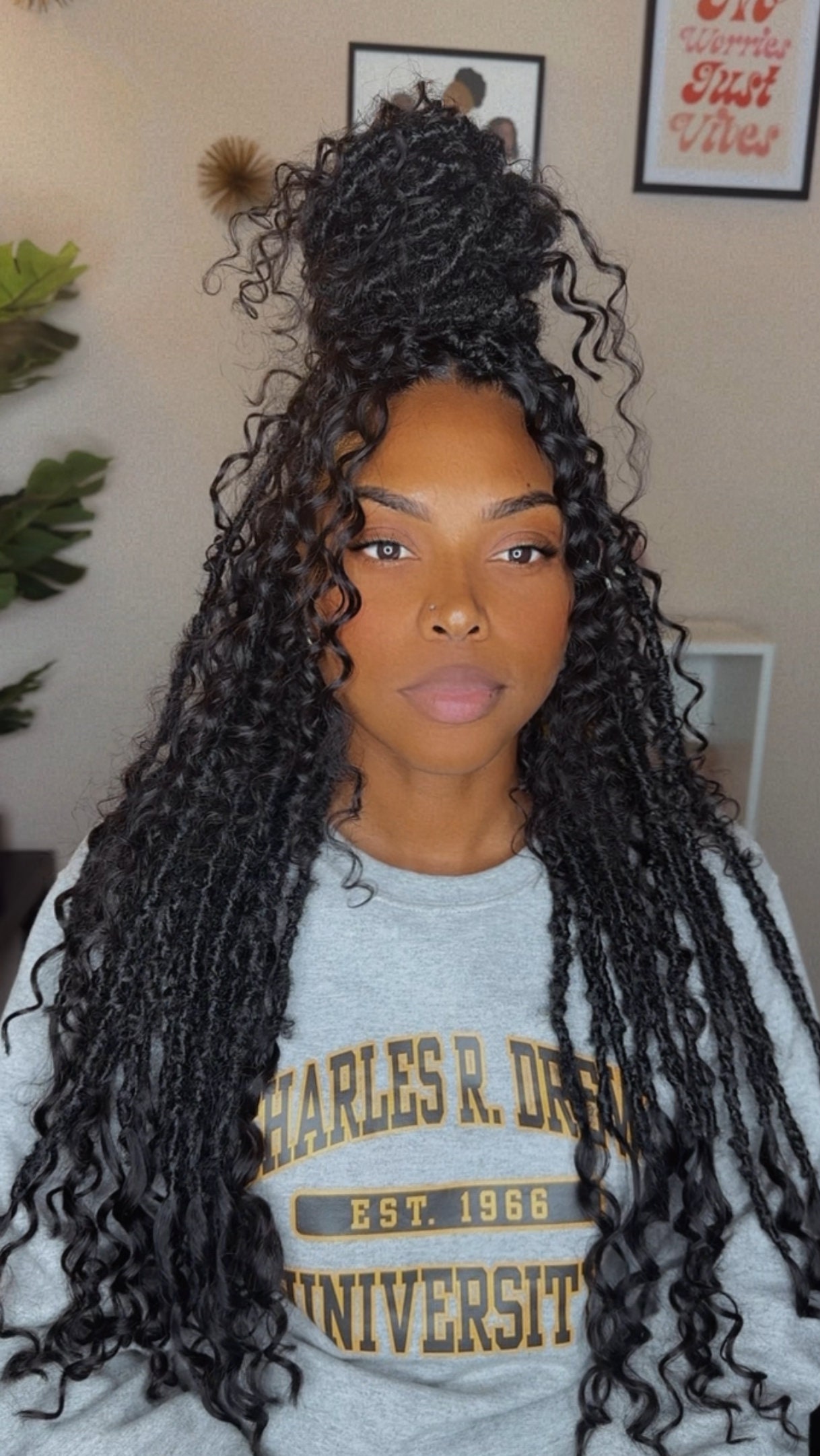 Boho Locs bonny Locs With Human Curly Hair - Etsy