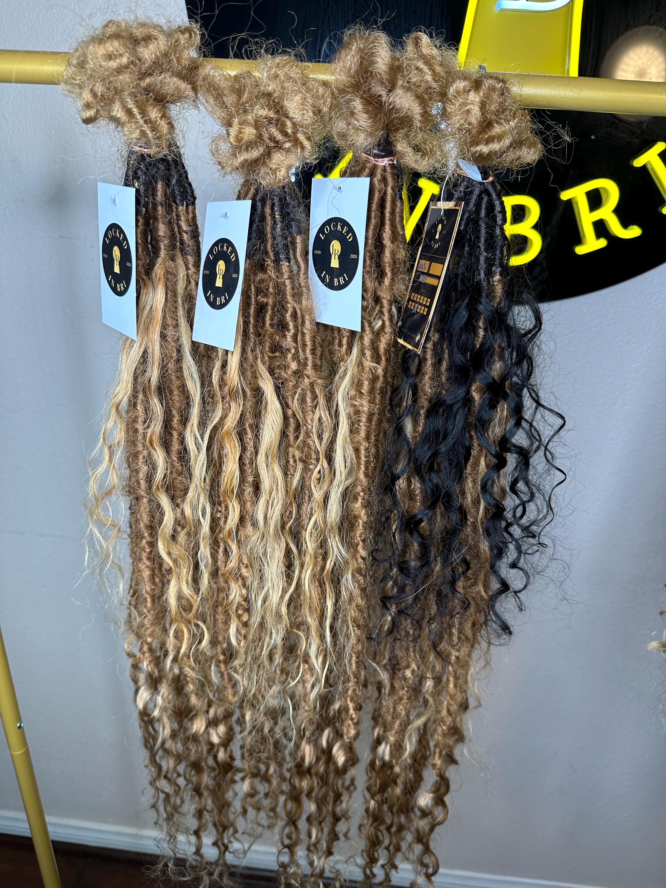 Boho Locs bonny Locs With Human Curly Hair - Etsy