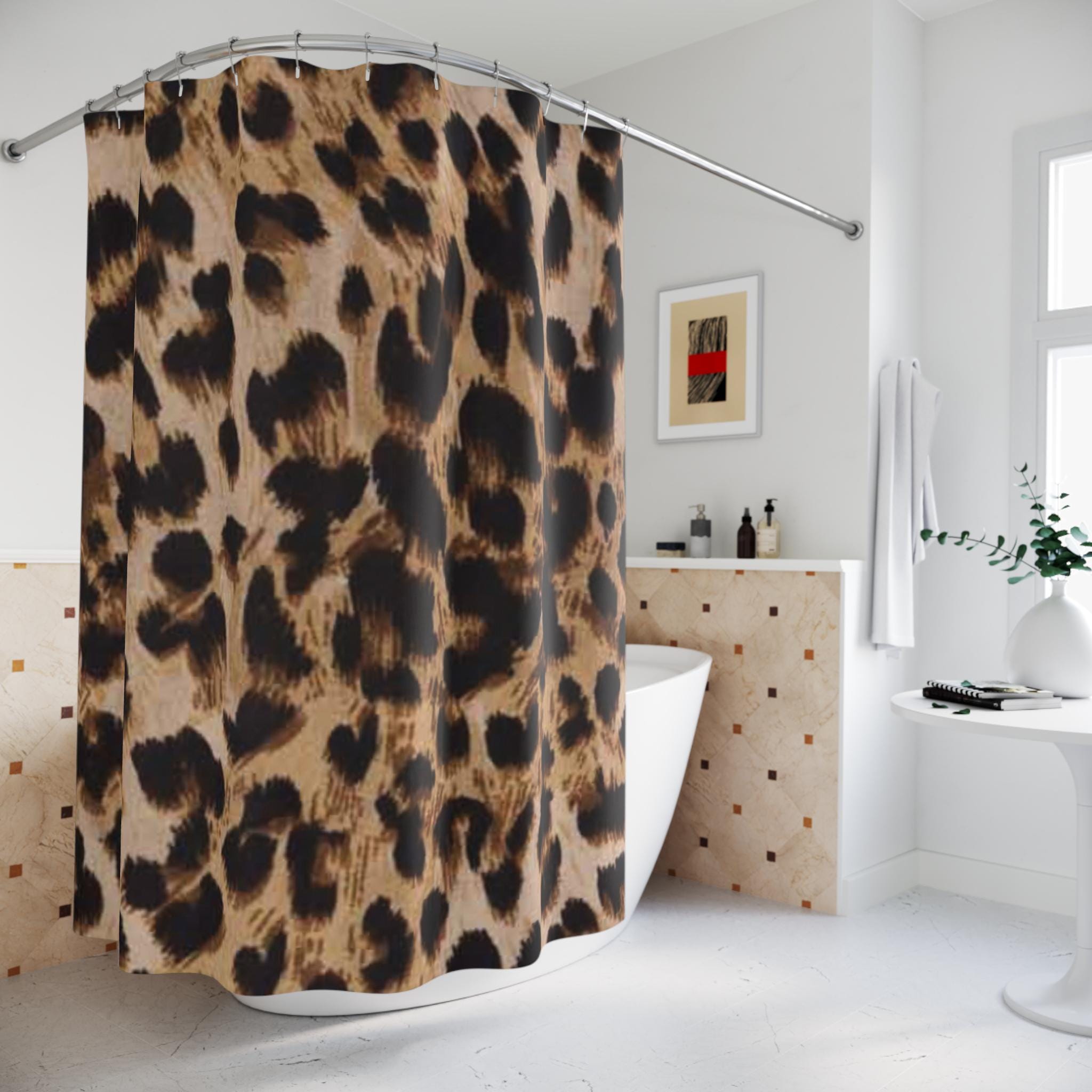 Leopard Shower Curtains - Etsy