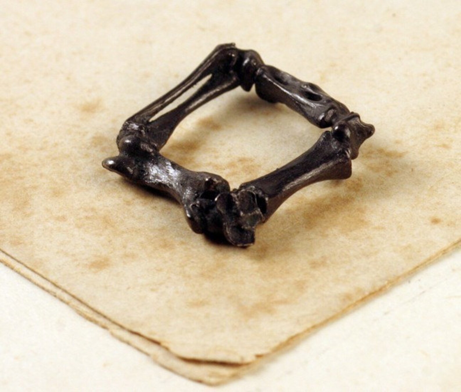 Square Bone Ring - Etsy