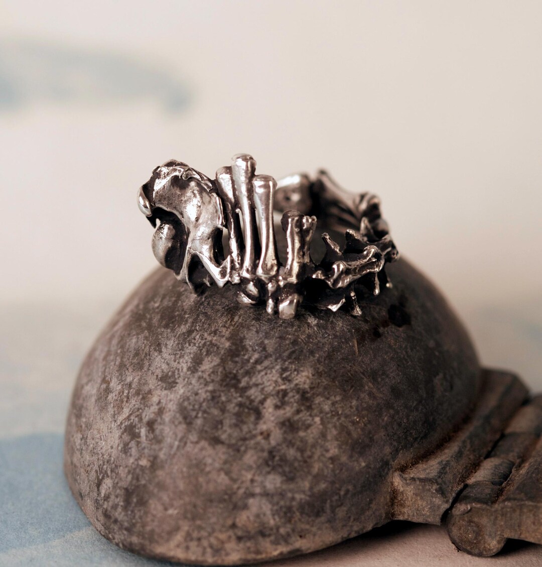 Surrealist Bone Ring - Etsy